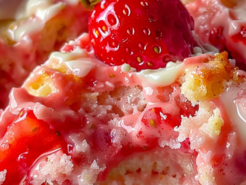 Strawberry Earthquake Cake - Mouthwatering RECIPES