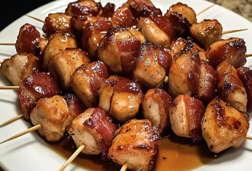 Bacon-Wrapped Chicken Delights with Maple Glaze - Mouthwatering RECIPES