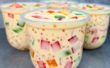 Tapioca Jelly Drink with Fruity Layers - Mouthwatering RECIPES