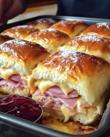 Sweet & Savory Monte Cristo Mini Sandwiches - Mouthwatering RECIPES