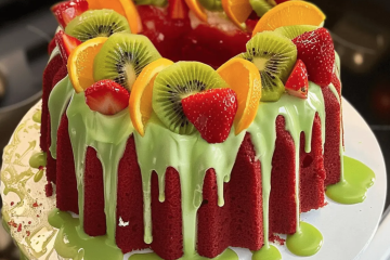 Tropical Pound Cake with Hawaiian Punch Glaze - Mouthwatering RECIPES