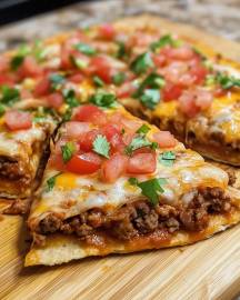 Crispy Mexican Layered Pizza Delight - Mouthwatering RECIPES