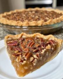 Golden Pecan Pie - Mouthwatering RECIPES