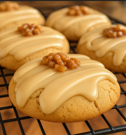 Golden Maple Bliss Cookies with Sweet Glaze - Mouthwatering RECIPES