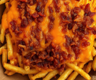 Ultimate Bacon Cheddar Fries - Mouthwatering RECIPES